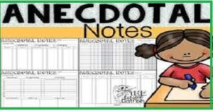 Anecdotal Notes in Education - Teacher's Guide