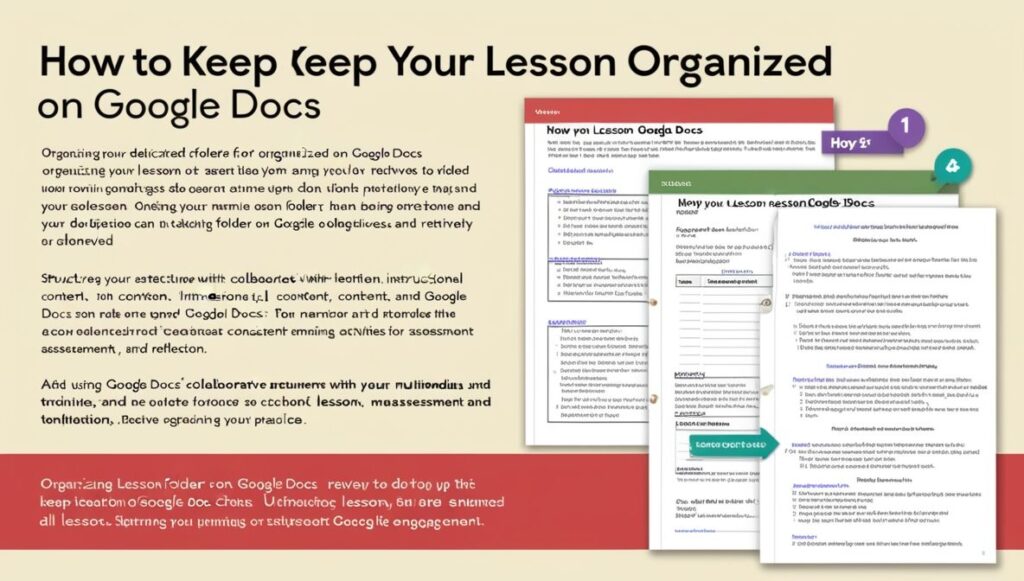 How to Keep Your Lesson Organized on Google Docs - Teacher's Guide