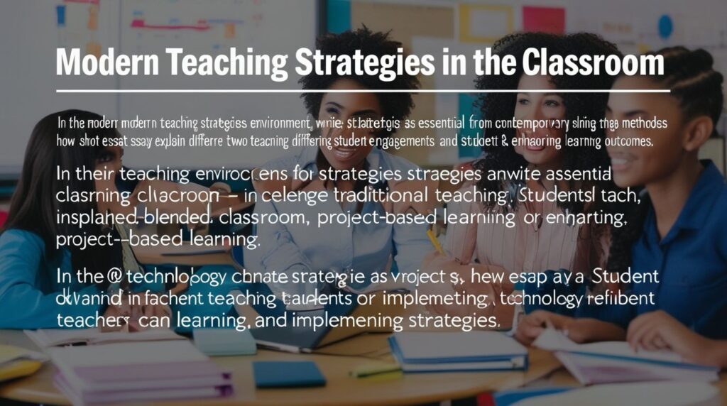 Modern Teaching Strategies in the Classroom - Teacher's Guide