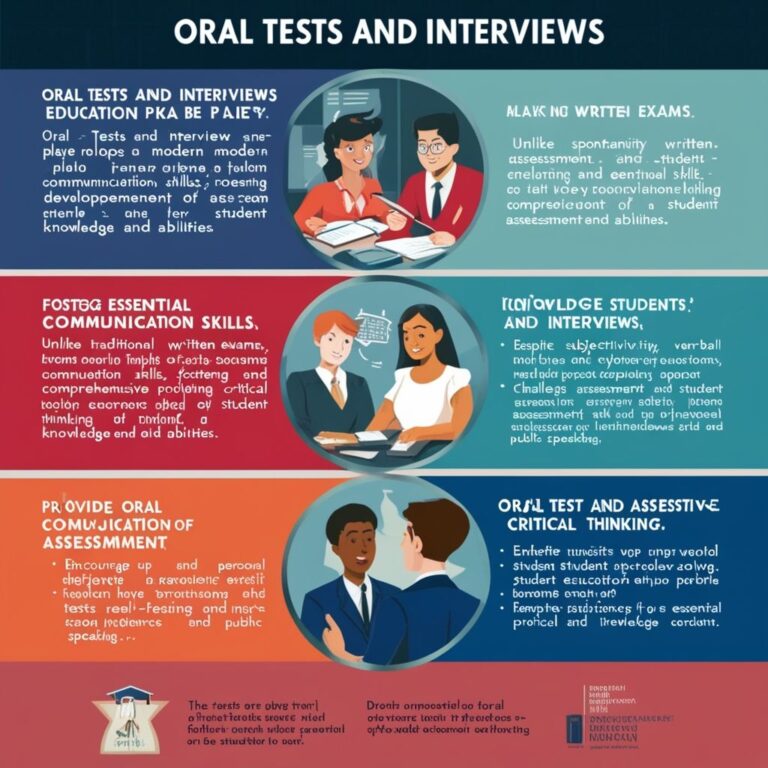 The importance of oral tests and interviews in education - Teacher's Guide
