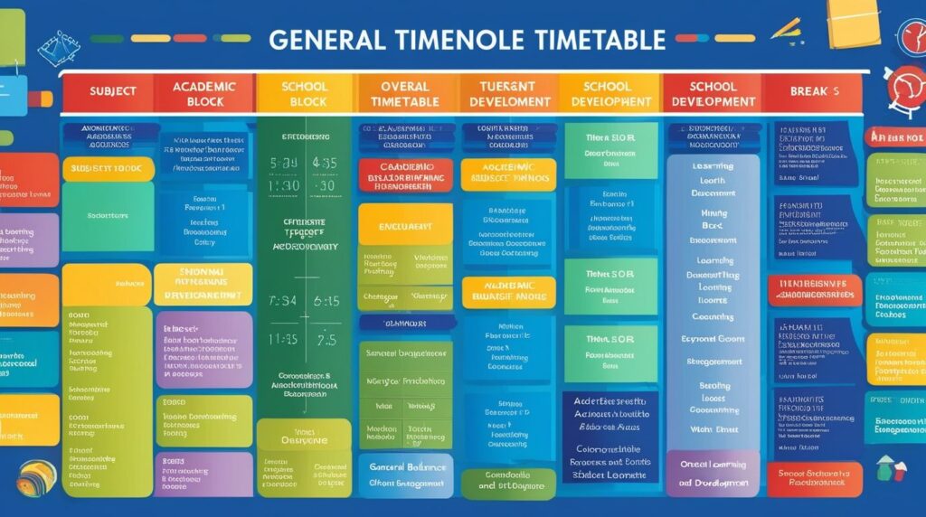 General Timetable for School and Learning - Teacher's Guide