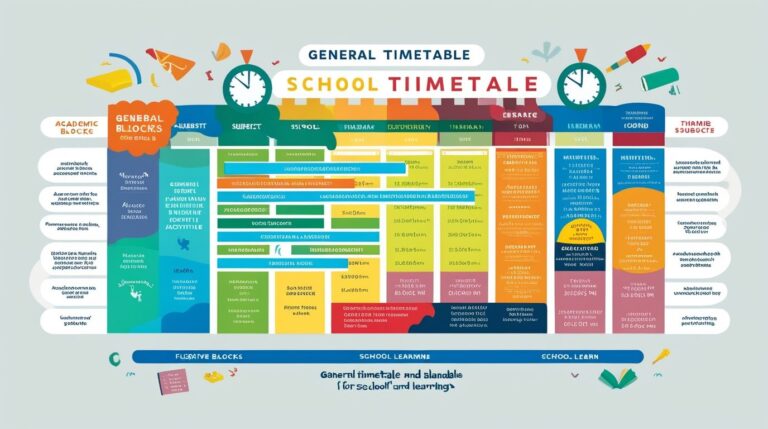 General Timetable for School and Learning - Teacher's Guide
