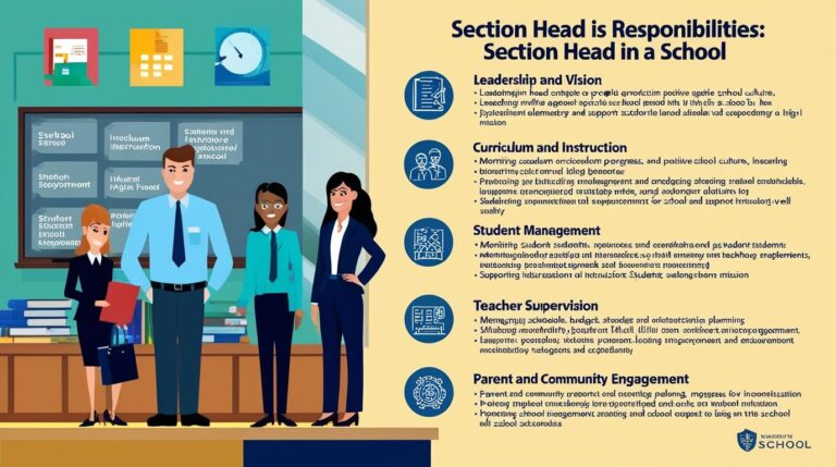 Section Head Role and Responsibilities - Teacher's Guide