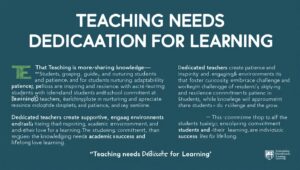 Teaching Needs Dedication for Learning - Teacher's Guide