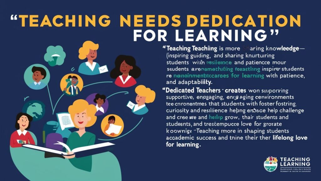 Teaching Needs Dedication for Learning - Teacher's Guide
