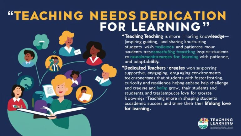 Teaching Needs Dedication for Learning - Teacher's Guide