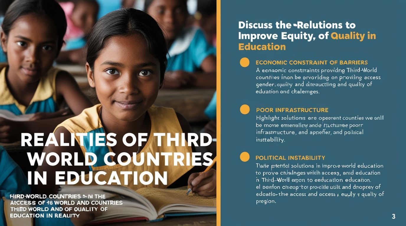 Realities of Third World Countries in Education - Teacher's Guide