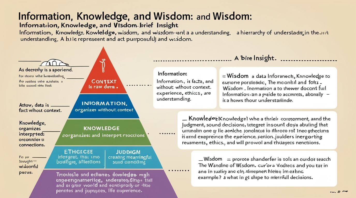 Information, Knowledge, and Wisdom - Teacher's Guide