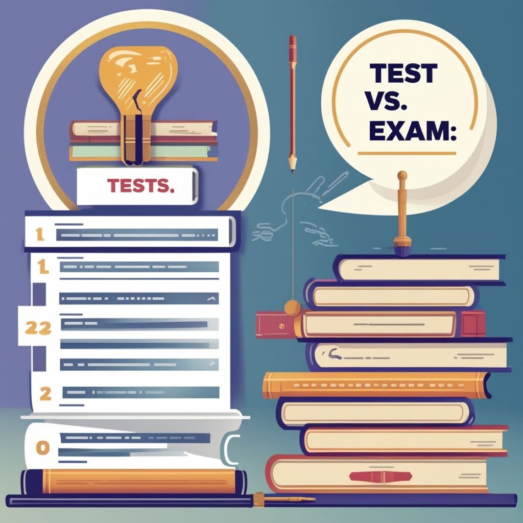 Test vs. Exam the Difference and Significance - Teacher's Guide
