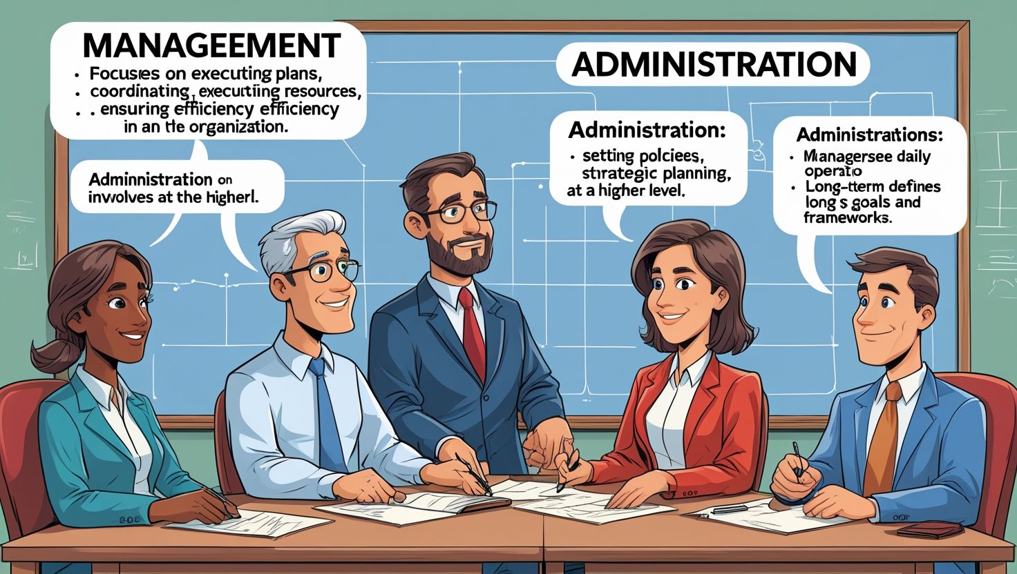 Management vs. Administration in Education - Teacher's Guide