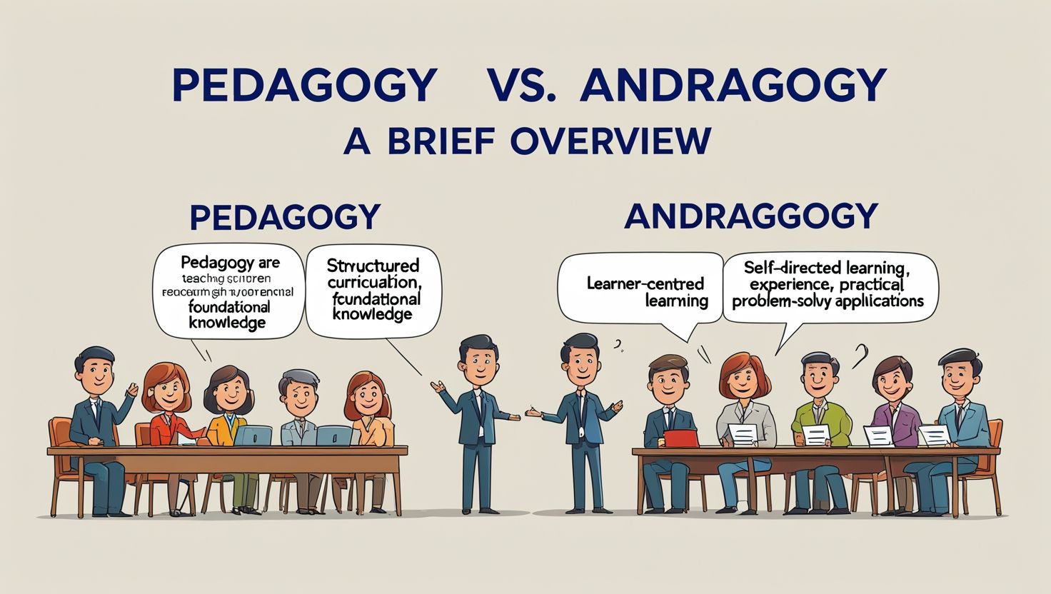 Pedagogy vs. Andragogy in Education - Teacher's Guide