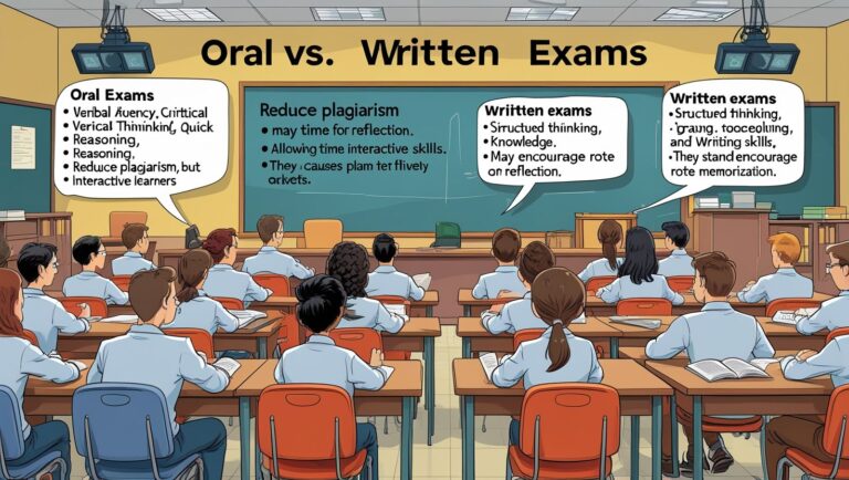 Oral vs. Written Exams in Education - Teacher's Guide