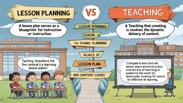 Lesson Plan vs. Teaching in Education - Teacher's Guide