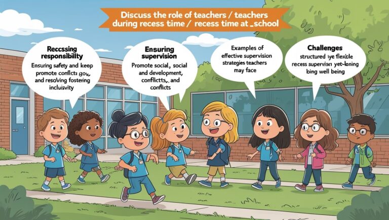 The Role of Teachers During Recess Time at School - Teacher's Guide