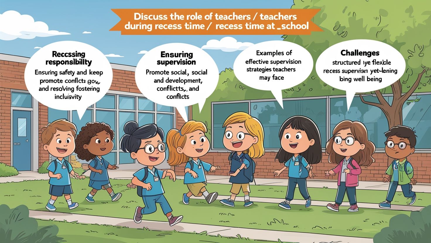 The Role of Teachers During Recess Time at School - Teacher's Guide