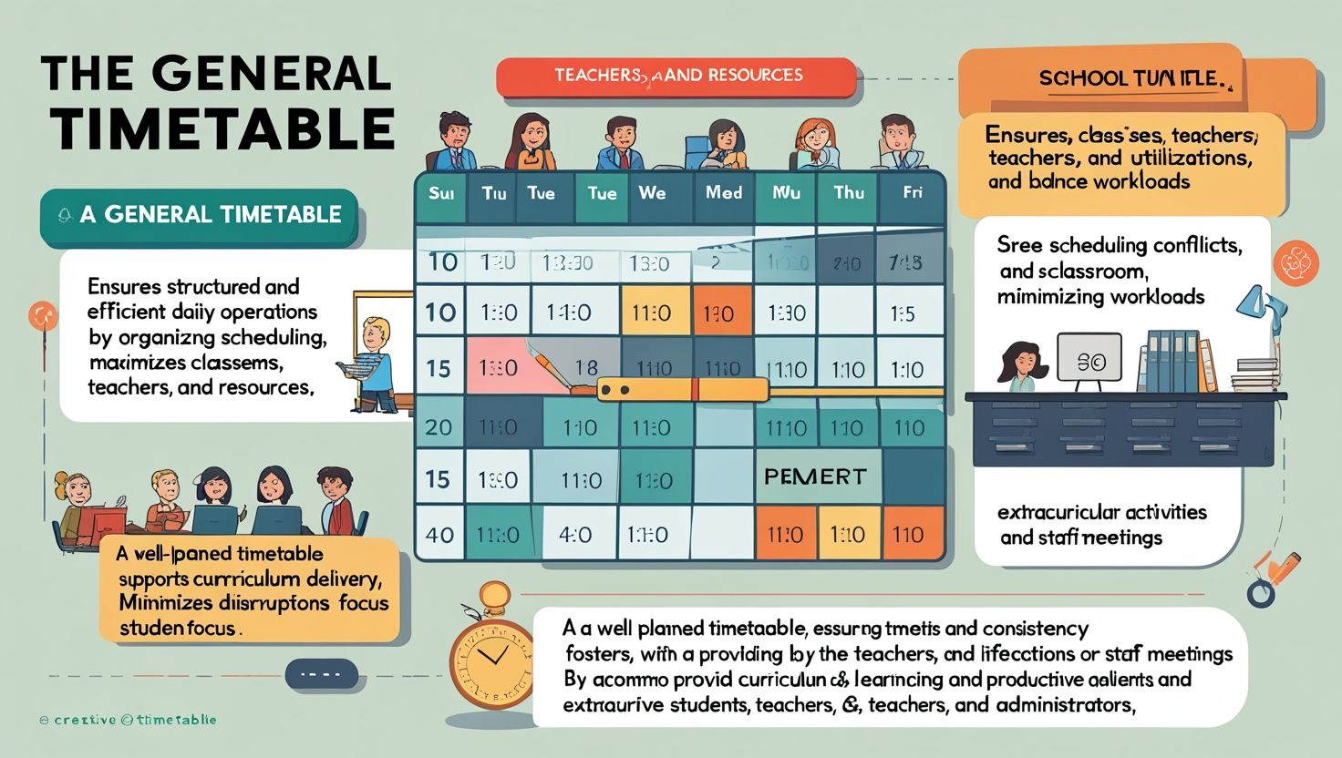 The role of a General Timetable in a school - Teacher's Guide