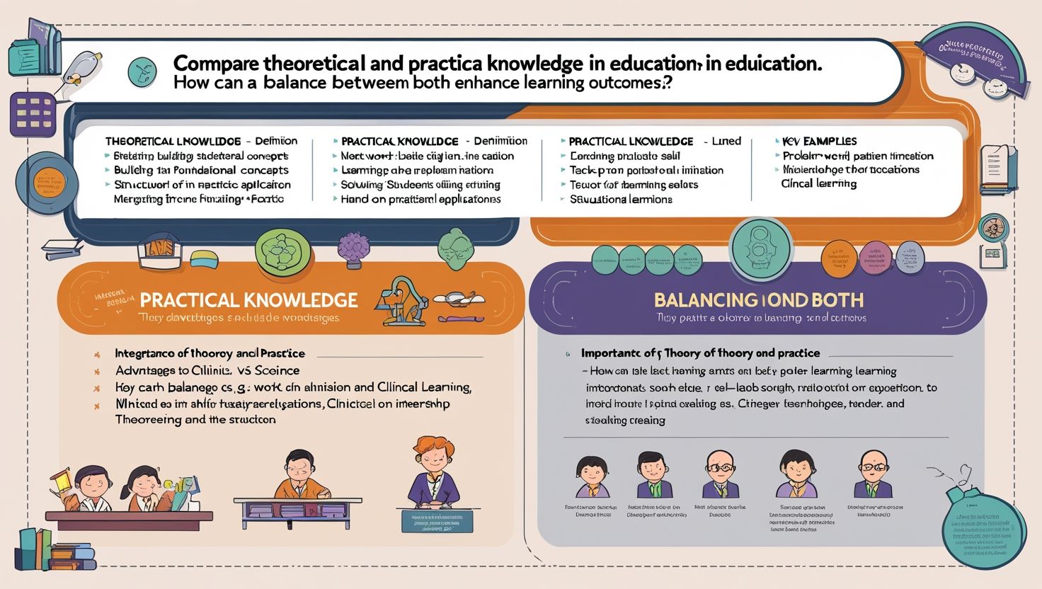 Theoretical vs Practical Knowledge in Education - Teacher's Guide