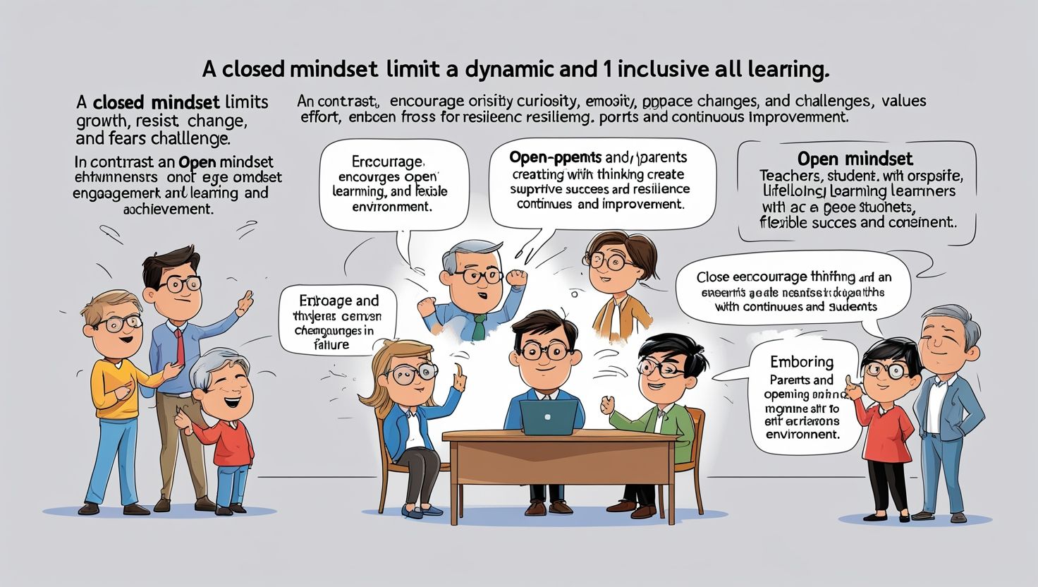Closed Mindset vs. Open Mindset Impact on Education - Teacher's Guide