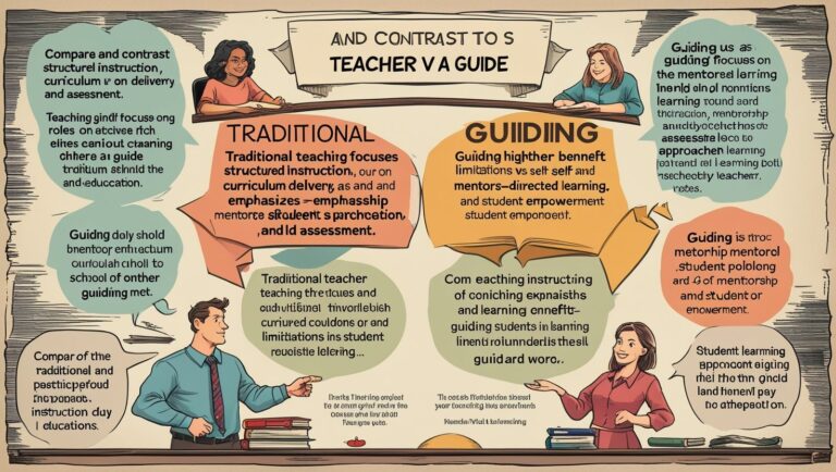 Teacher vs Guide in Education - Teachers Guide