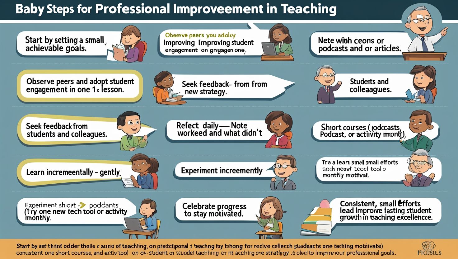 Baby Steps for Professional Improvement in Teaching - Teacher's Guide