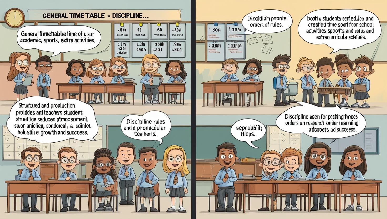 General Timetable and Discipline in School - Teacher's Guide